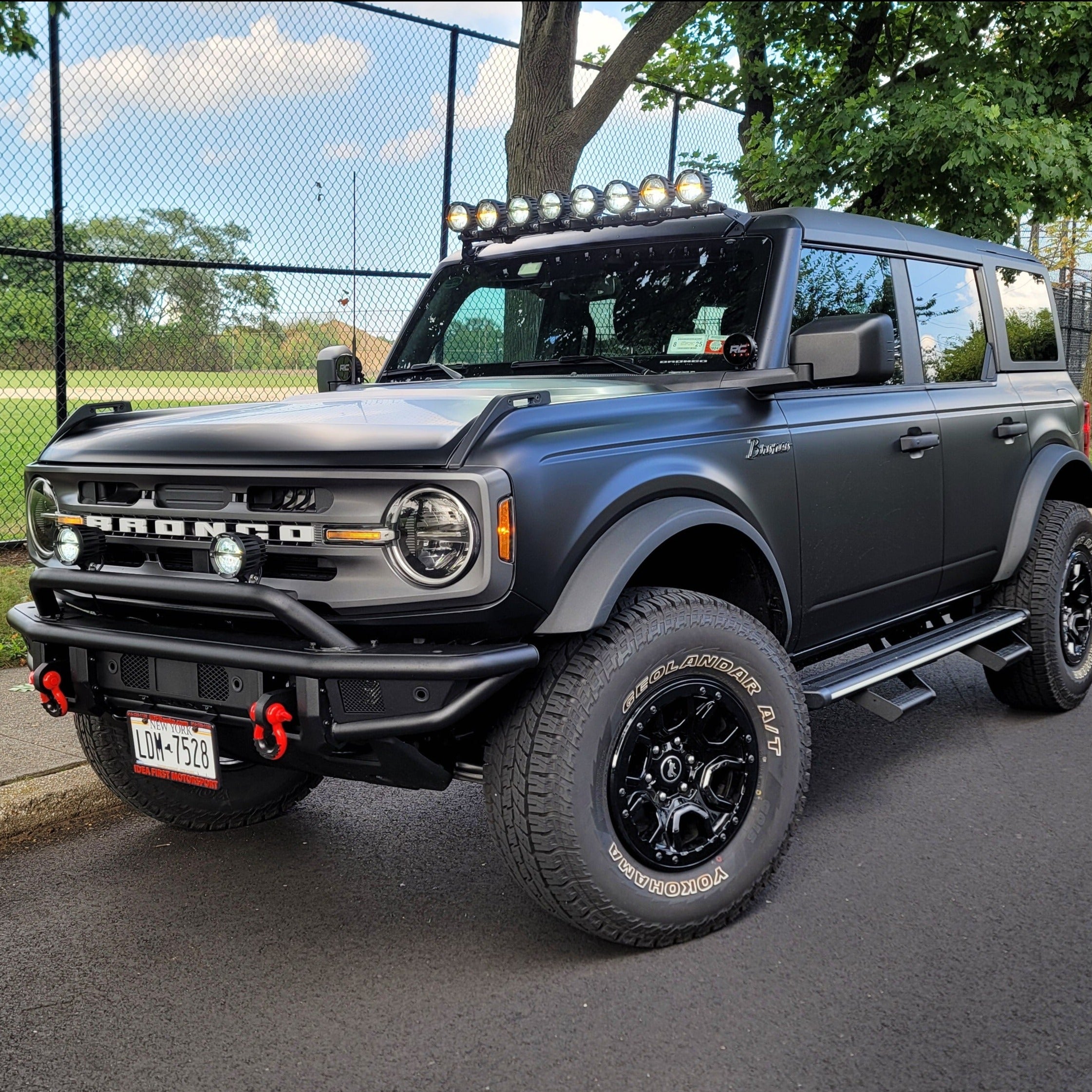 fits Ford Bronco 2021-2024 Front Steel Bumper Replacement- TrailFX BR001T