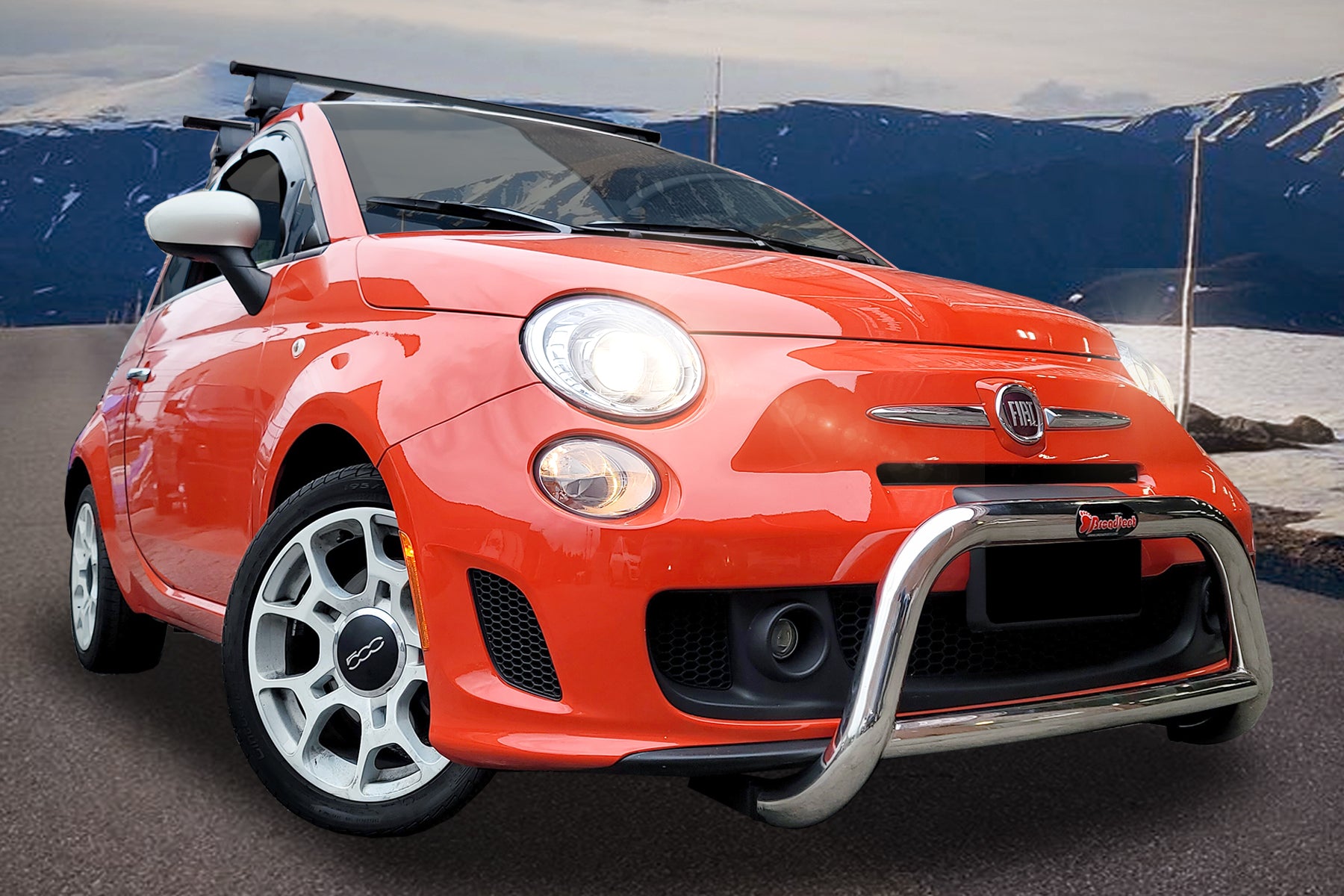 Front A-Bar / Nudge Bar (DC500) Bumper Guard fits Fiat 500 2012-2019 ...