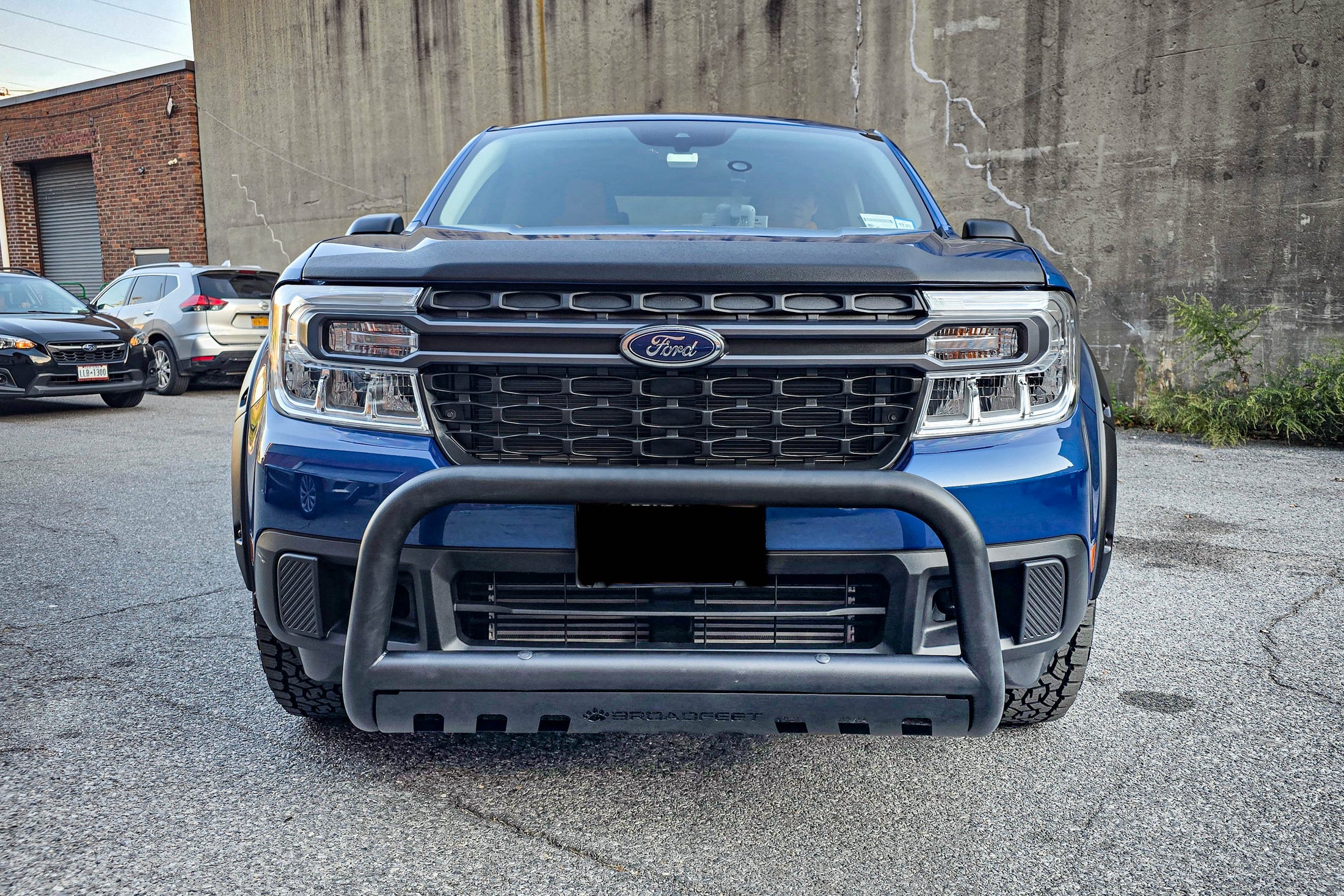 Front Bull Bar with Skid Plate (DW8) Bumper Guard fits Ford Maverick ...