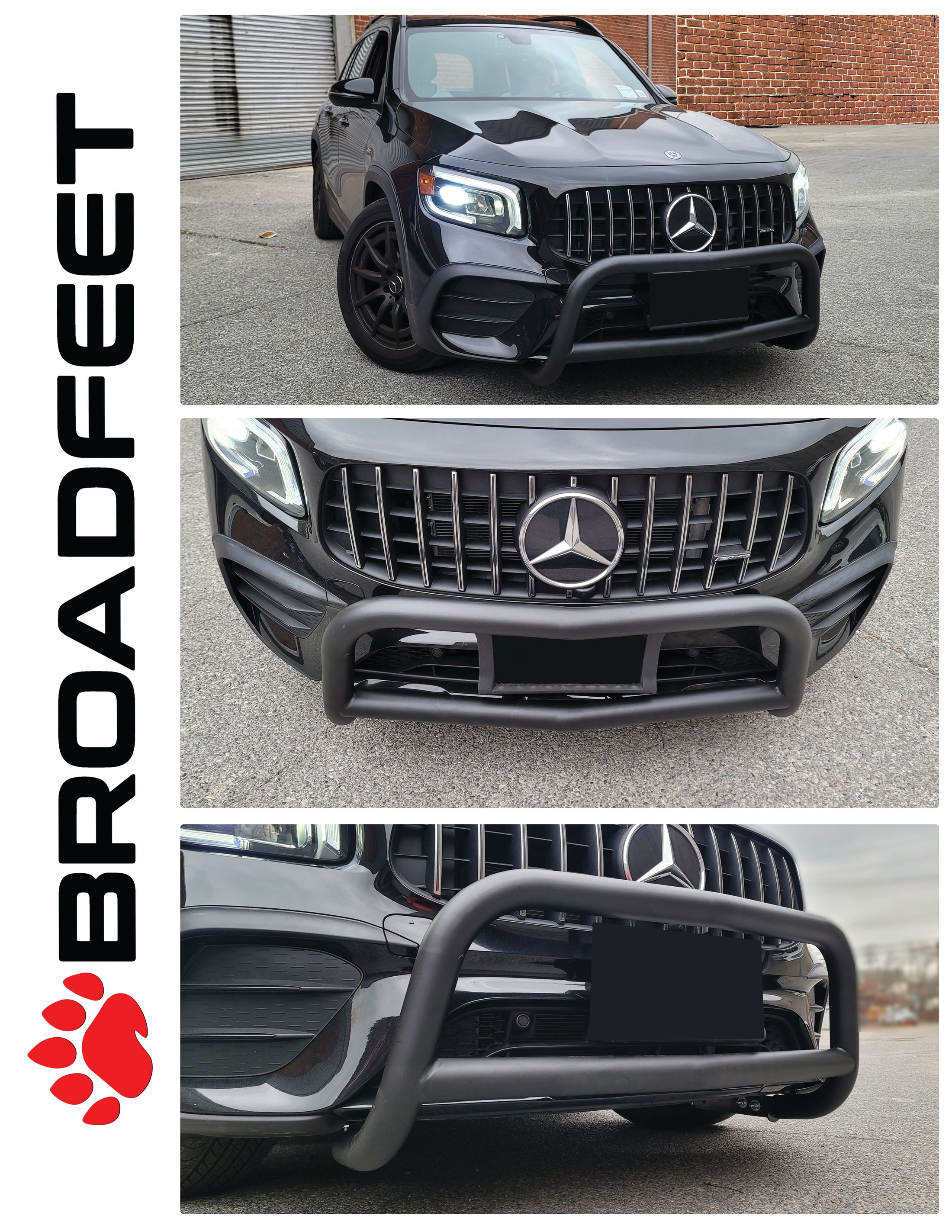 Front A-Bar / Nudge Bar (DC6) Bumper Guard fits Mercedes Benz GLB 2020 ...