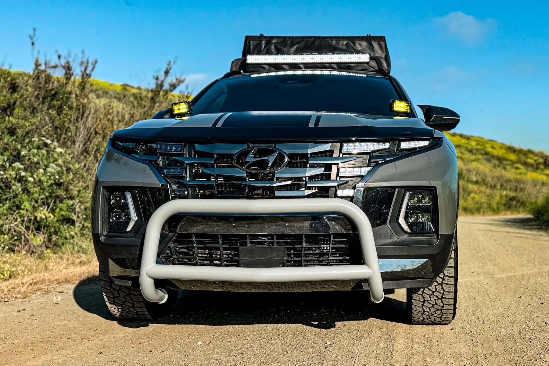 Front A-Bar / Nudge Bar (DC6) Bumper Guard fits Hyundai Santa Cruz 2022 ...