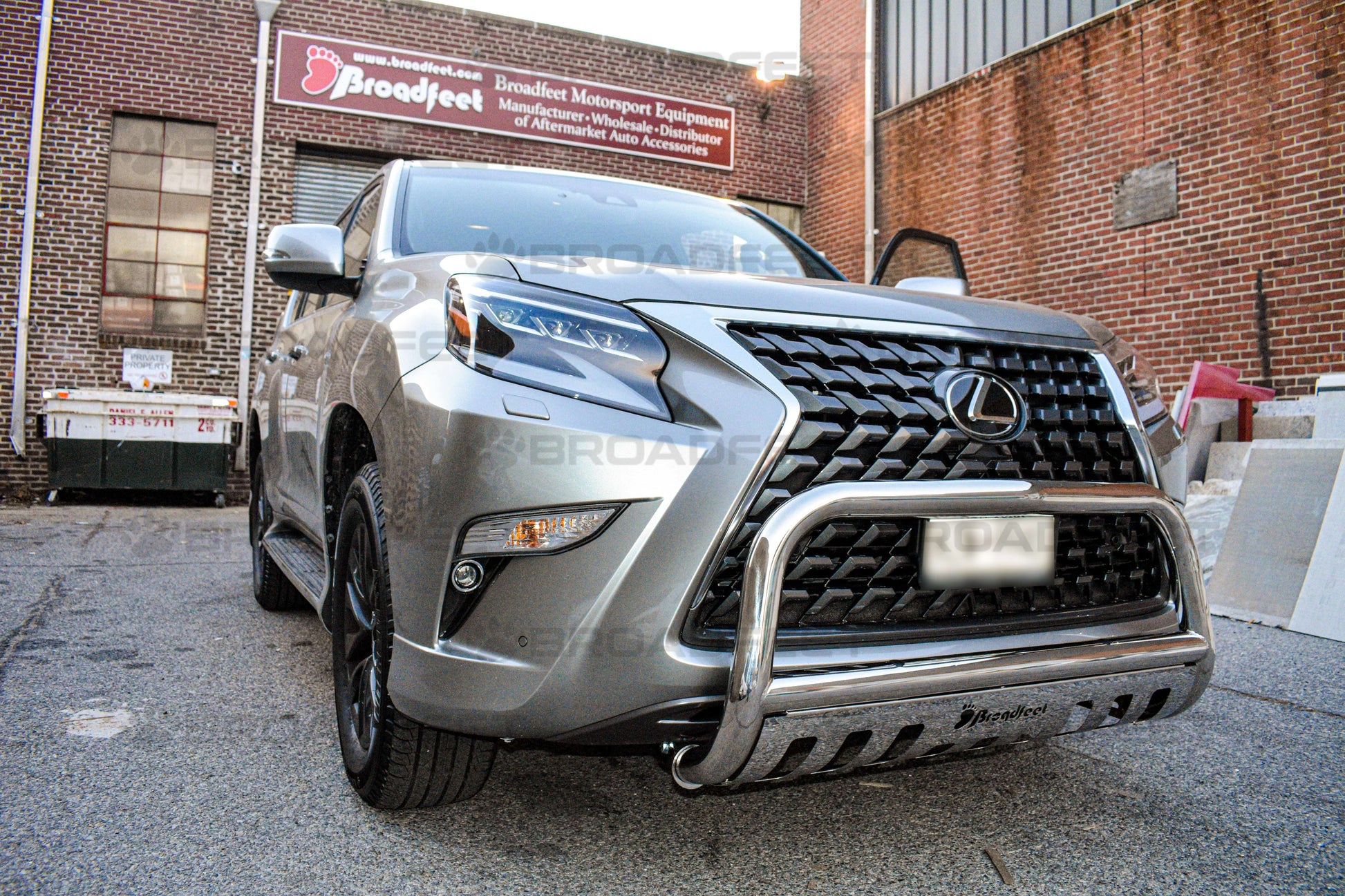 Front Bull Bar with Skid Plate (DW6) Bumper Guard fits Lexus GX 2014 ...