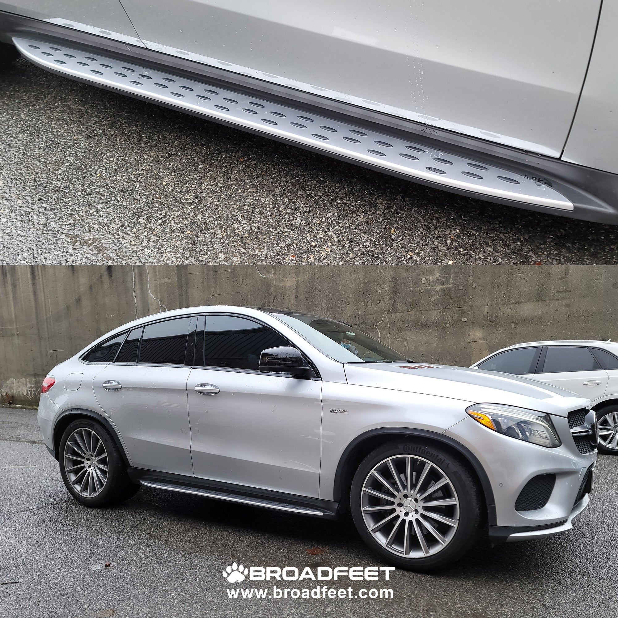 fits Mercedes Benz GLE COUPE 2016-2019 (C292) Running Boards OE Style ...