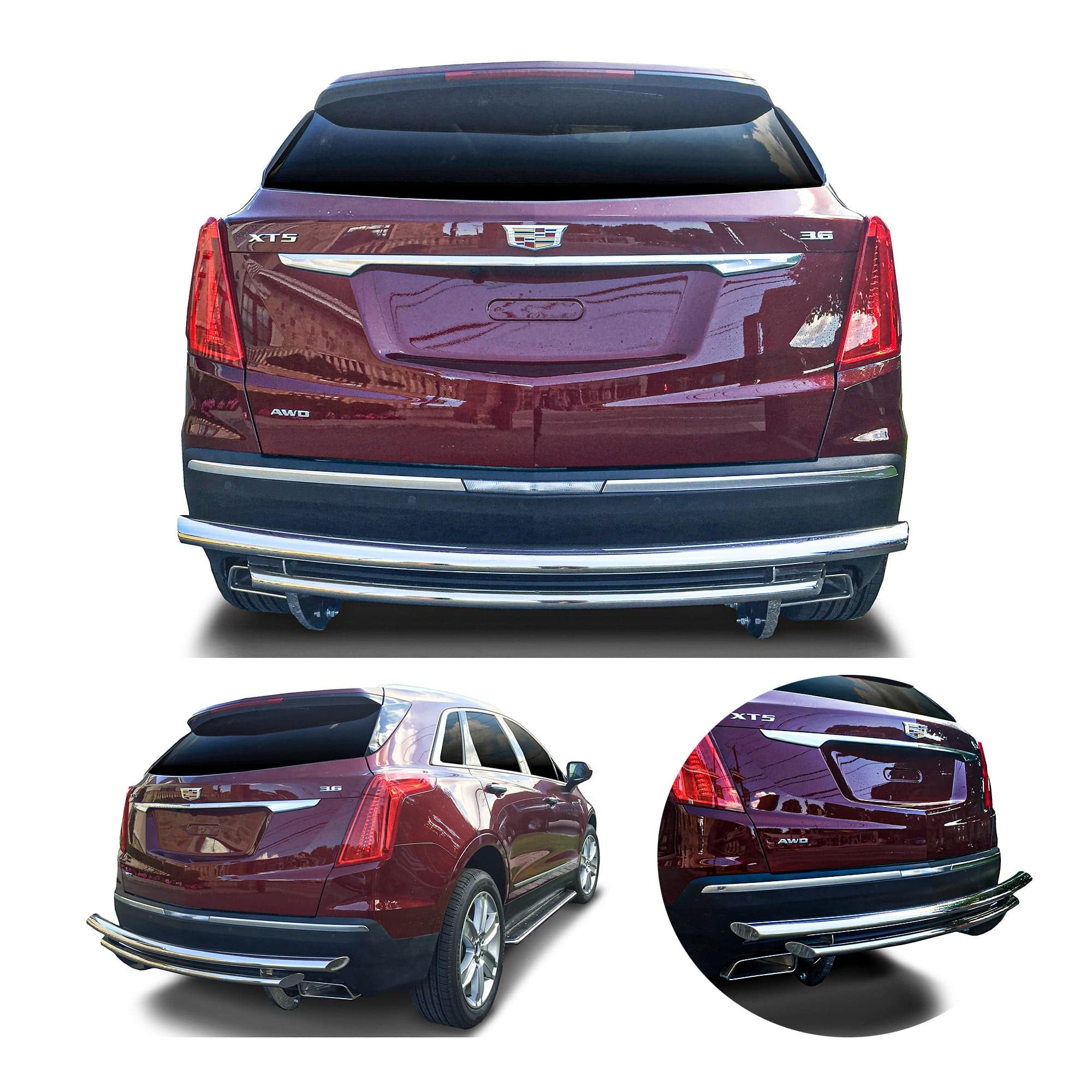 Rear Double Layer (DL2) Bumper Guard fits Cadillac XT5 2017-2025 ...