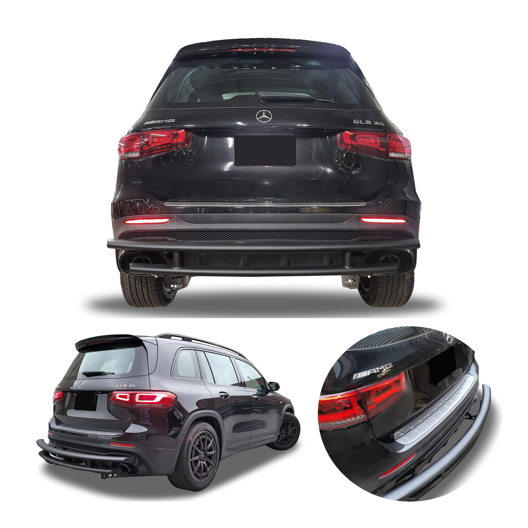 Rear Double Layer (DL11) Bumper Guard fits Mercedes Benz GLB 2020-2025 ...