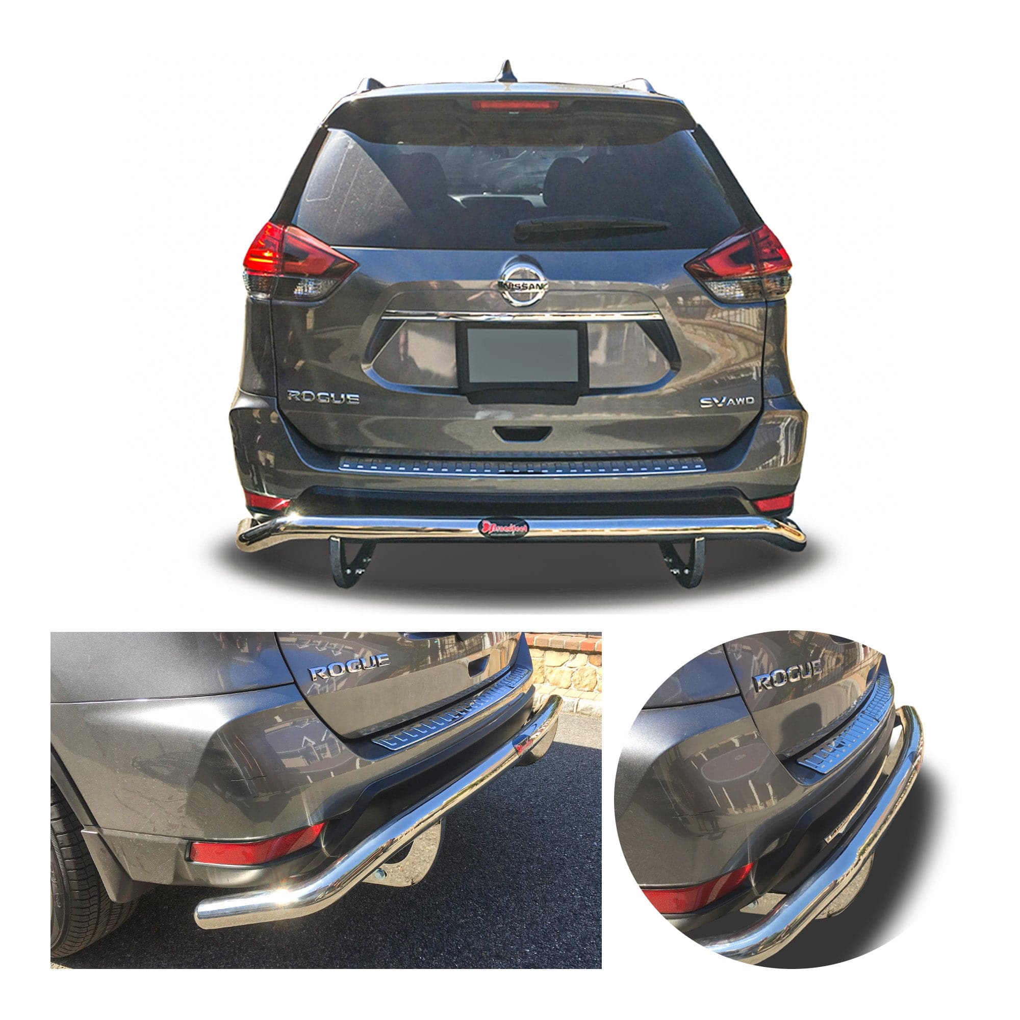 Rear Single Pipe (RS282) Bumper Guard fits Nissan Rogue 2014-2020 ...