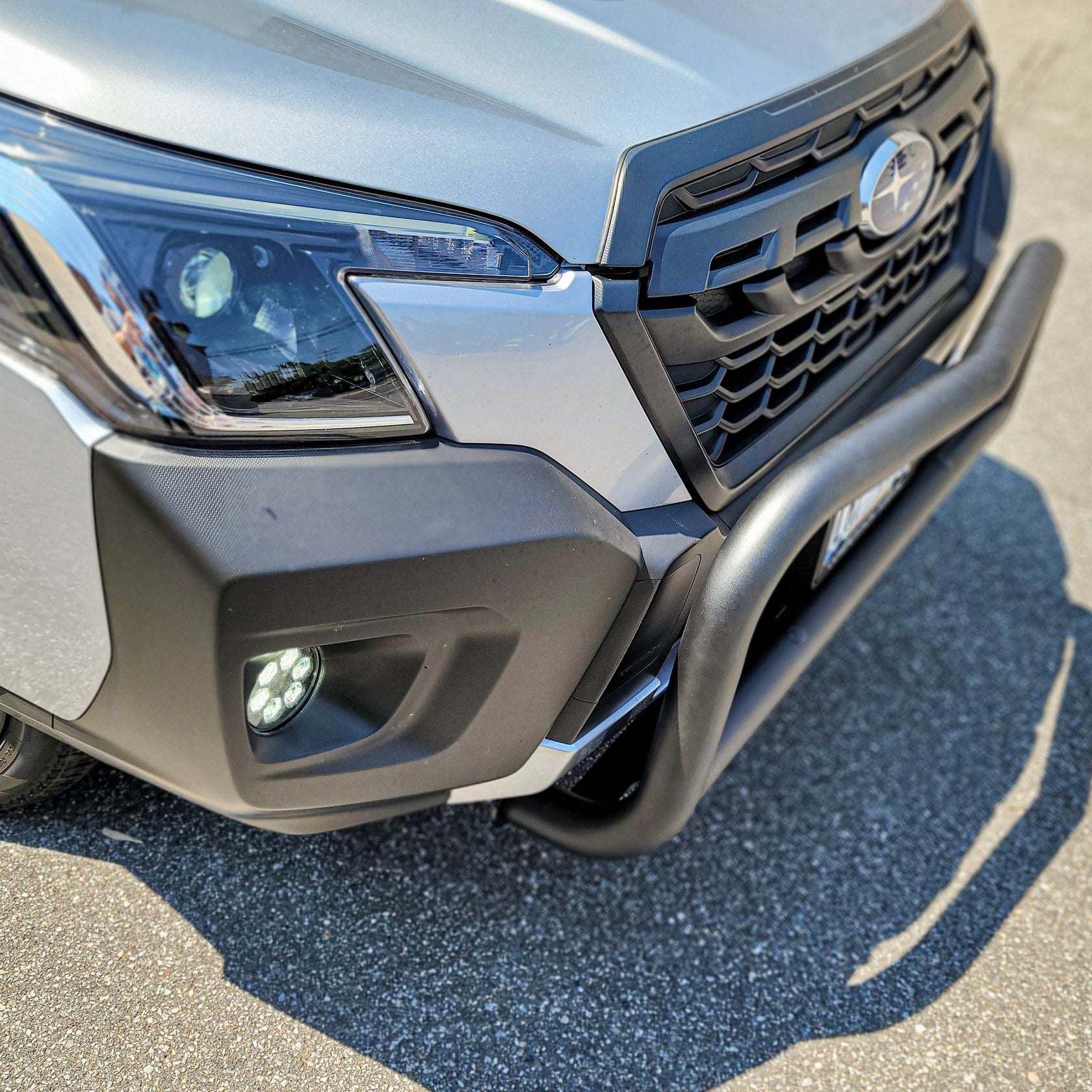 Front Bull Bar with Skid Plate (DW6) Bumper Guard fits Subaru Forester ...