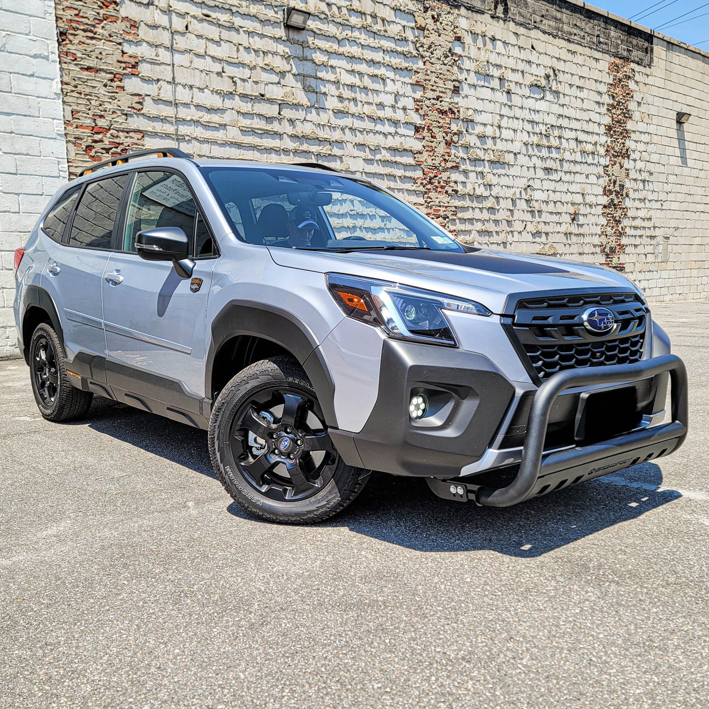 fits Subaru Forester 2022-2025 Front Bull Bar with Skid Plate (DW6 ...