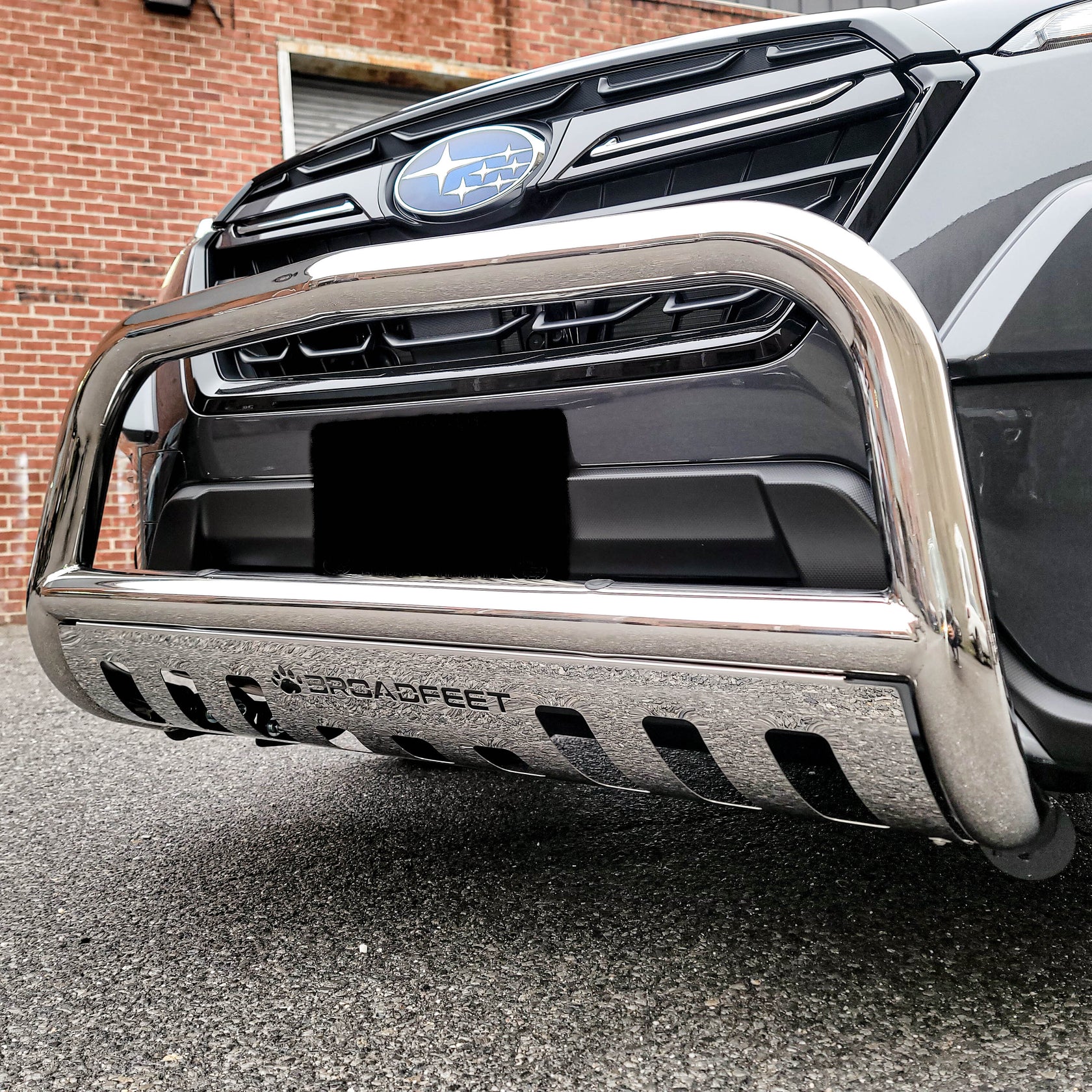 fits Subaru Forester 2022-2025 Front Bull Bar with Skid Plate (DW6 ...
