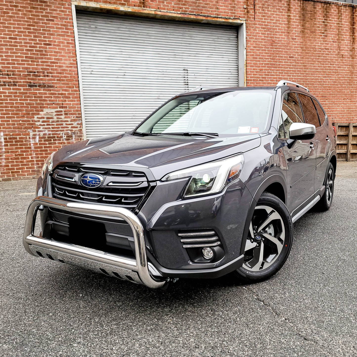 fits Subaru Forester 2022-2025 Front Bull Bar with Skid Plate (DW6 ...